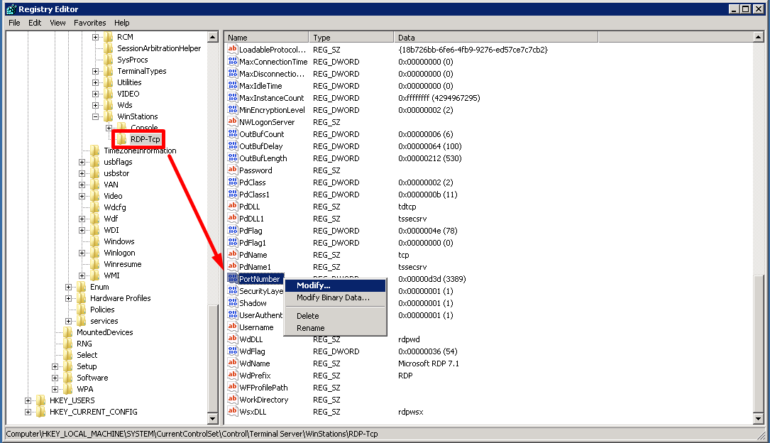 วิธีเปลี่ยน Port Remote Desktop Connection - DEXSERVER MANUAL Server - คู่มือเซิร์ฟเวอร์