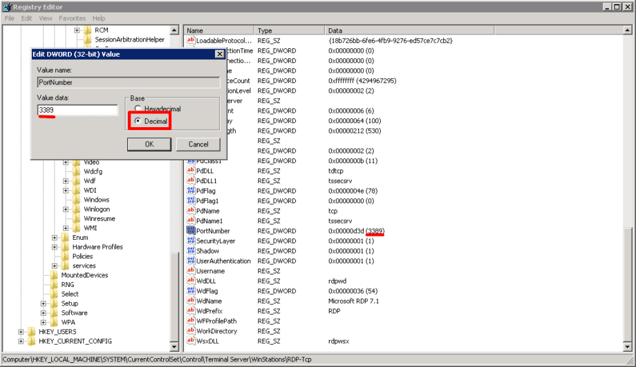 วิธีเปลี่ยน Port Remote Desktop Connection - DEXSERVER MANUAL Server - คู่มือเซิร์ฟเวอร์